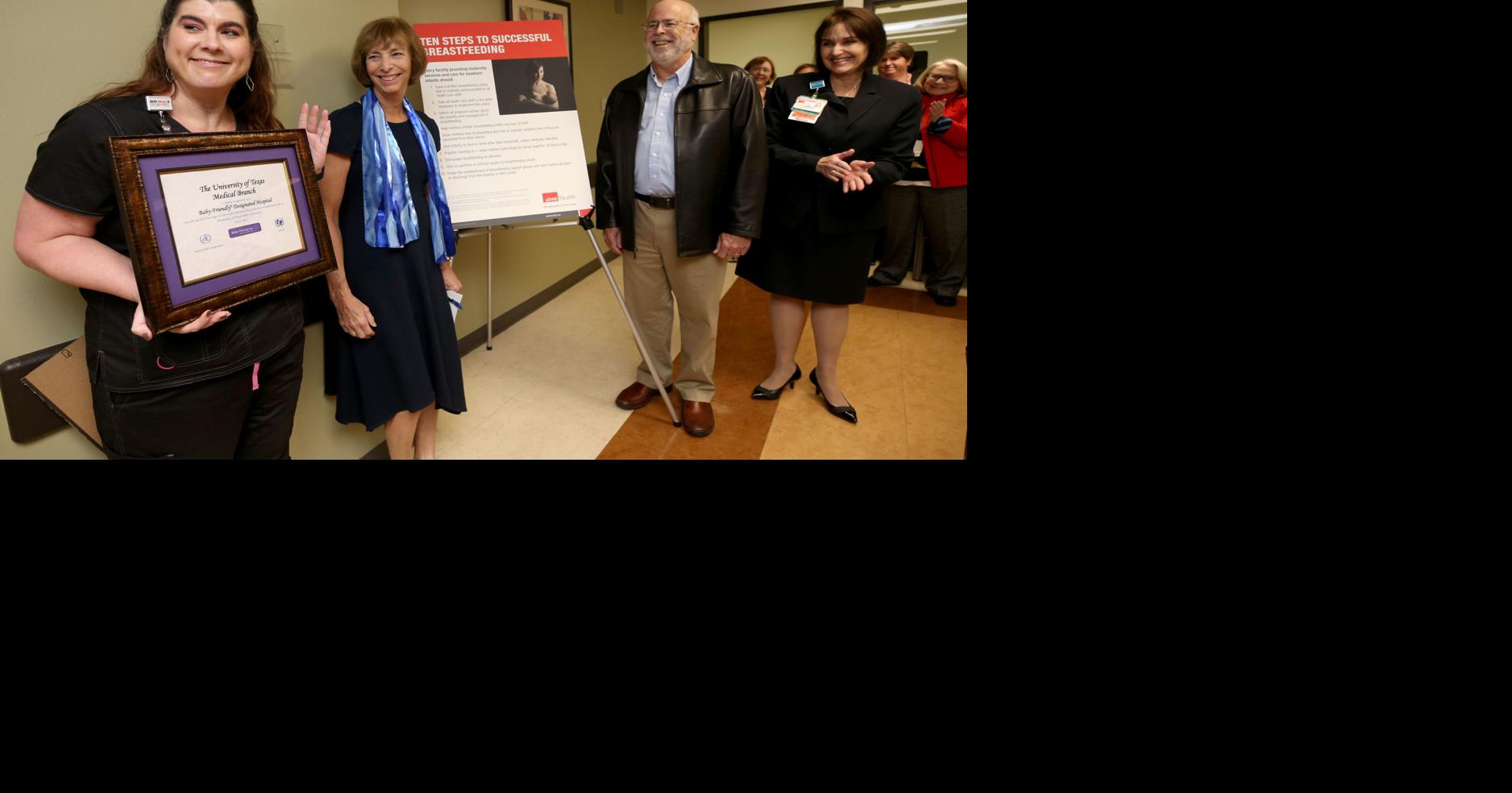 Sassers recognized for their role in making UTMB a Baby-Friendly campus ...