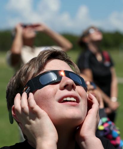 Students, residents bask in partial solar eclipse | Local News | The ...