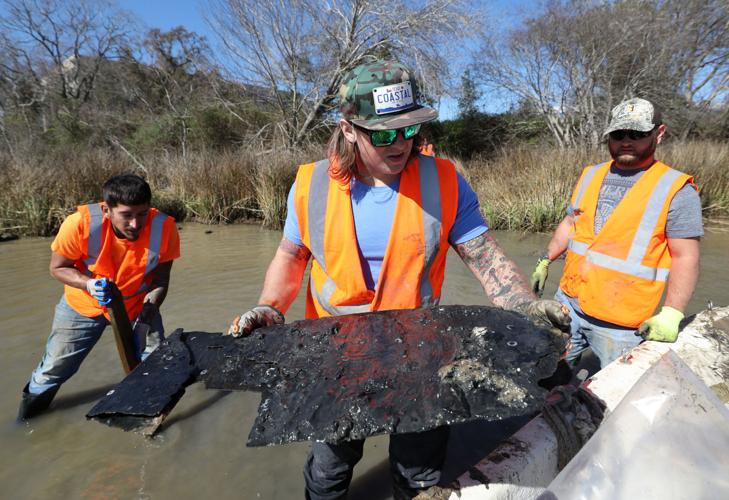 Volunteers work a Saturday morning creek clean up | Local News | The ...