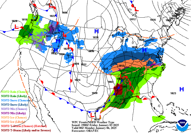 Thunderstorms and a light freeze possible with strong cold front on ...