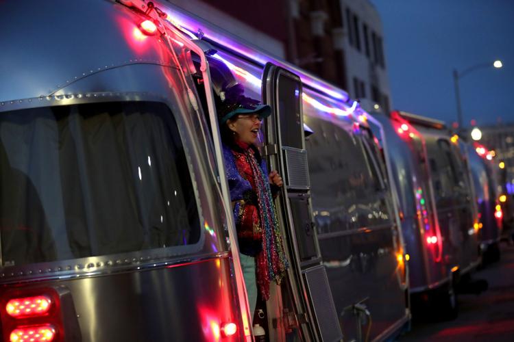 Airstream rally adds to sights at Galveston Mardi Gras | Local News ...