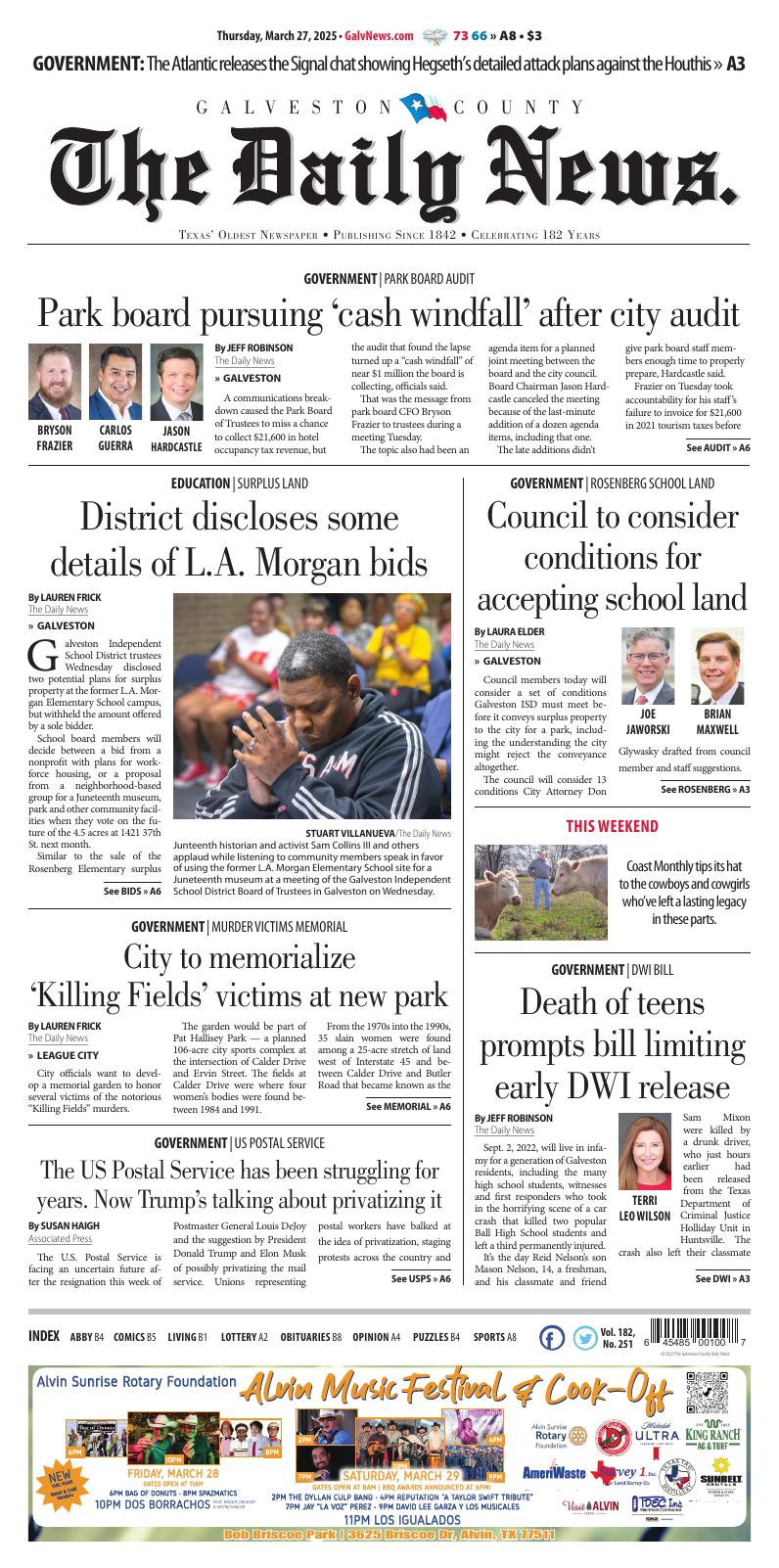 Page A1 | Daily News E-Edition | The Daily News
