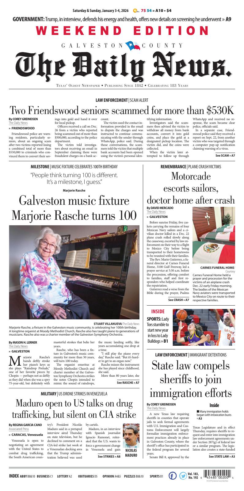 Page A1 | Daily News E-Edition | The Daily News