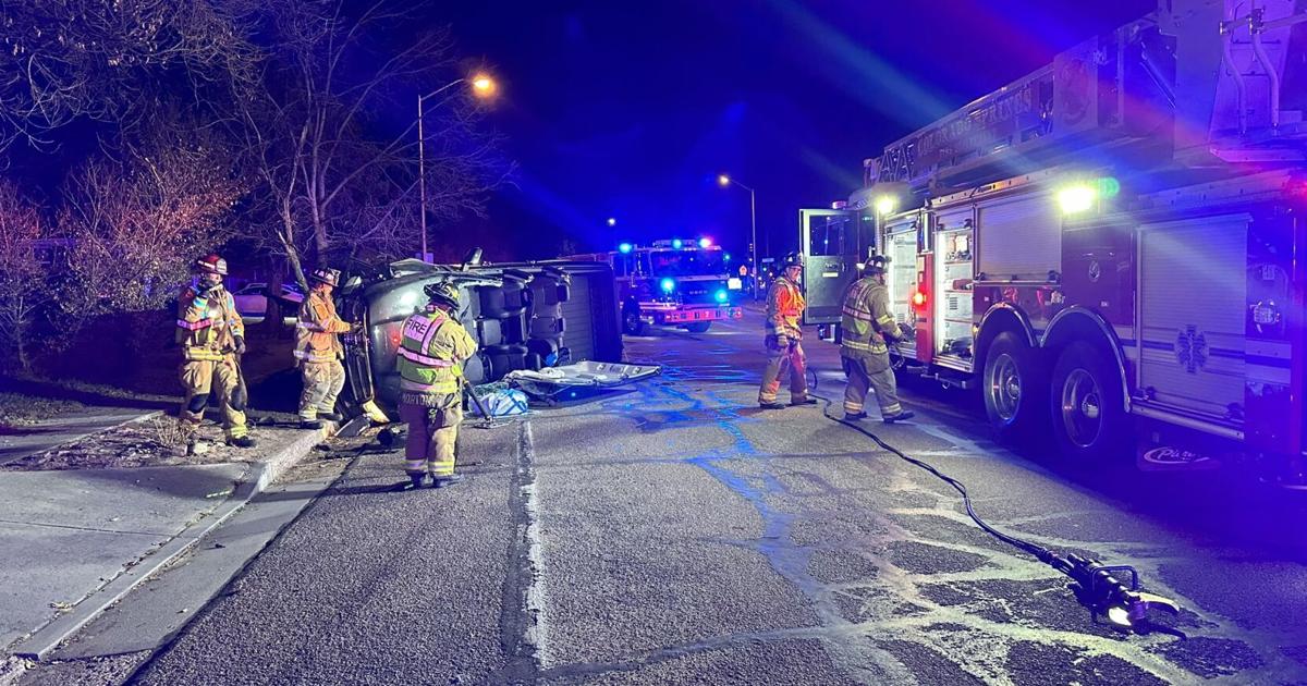 Crews extricate trapped driver following rollover crash Saturday night ... Crews extricate trapped driver following rollover crash Saturday night ...