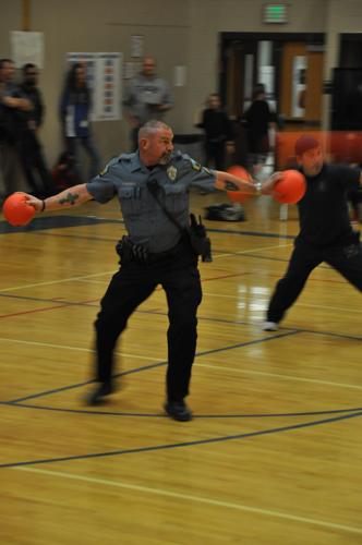 It's fun and games at adults versus Teller teens dodgeball tourney ...