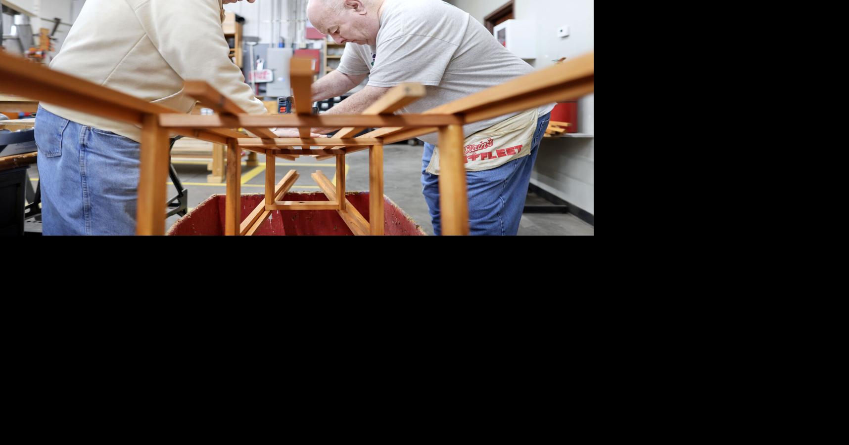 Grumpy hands: Rotary Gardens volunteers tackle woodworking, other ...