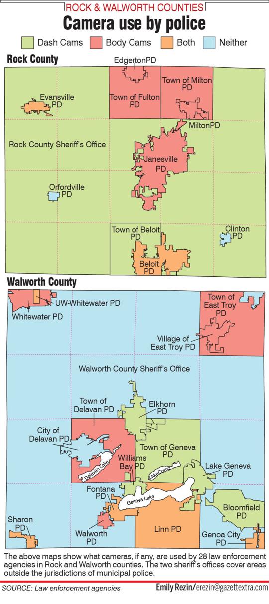 Most police departments in Rock and Walworth counties use cameras ...