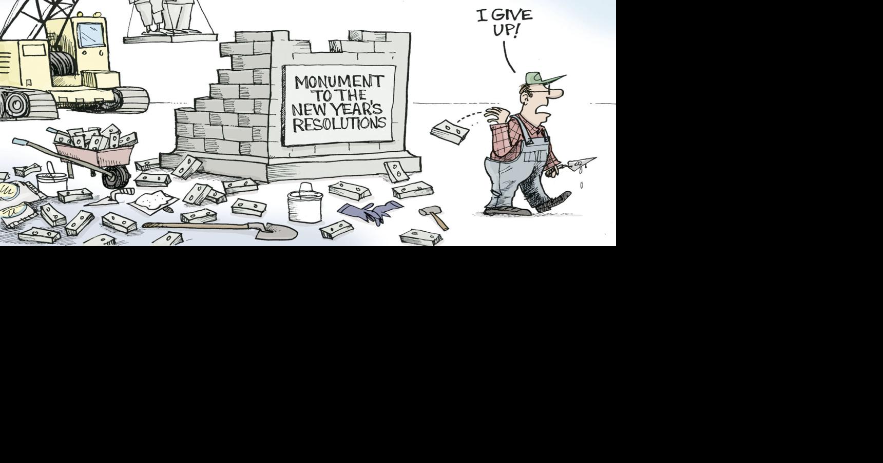 How are those resolutions doing? | Political cartoons | gazettextra.com