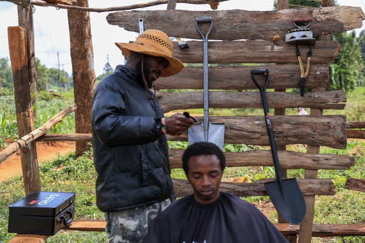A Kenyan barber who wields a sharpened shovel thrives on Africa's ...
