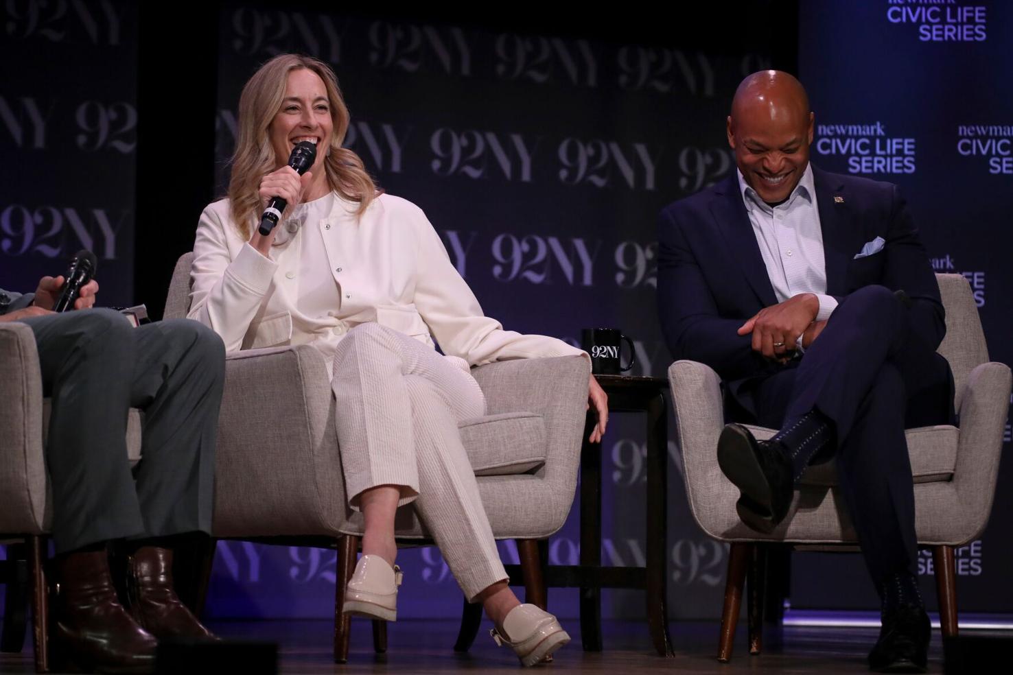 Gov. Mikie Sherrill and Gov. Wes Moore at 92NY | Nation/World ...
