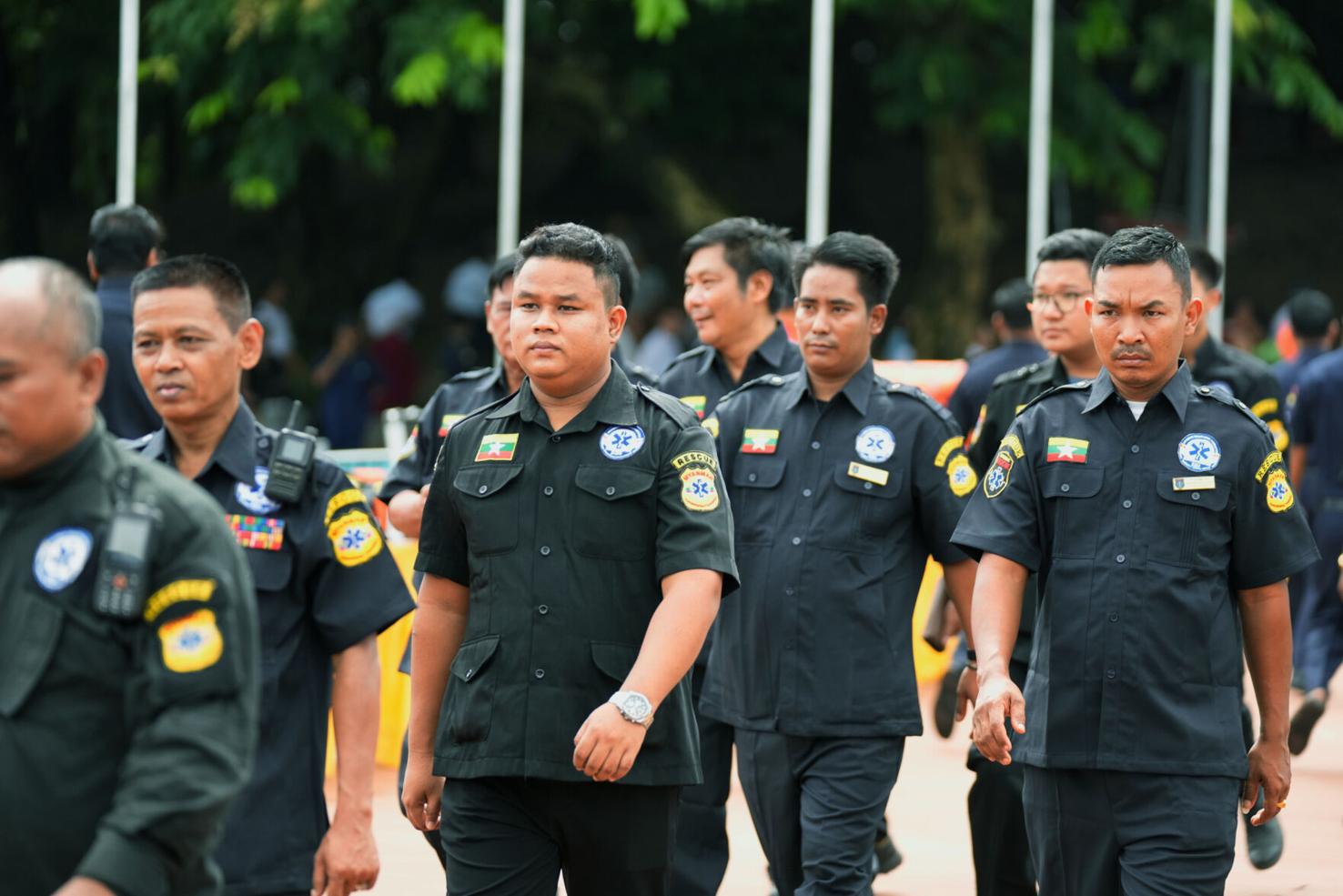 Myanmar Fire and Rescue Drill | Nation/World | gazettextra.com
