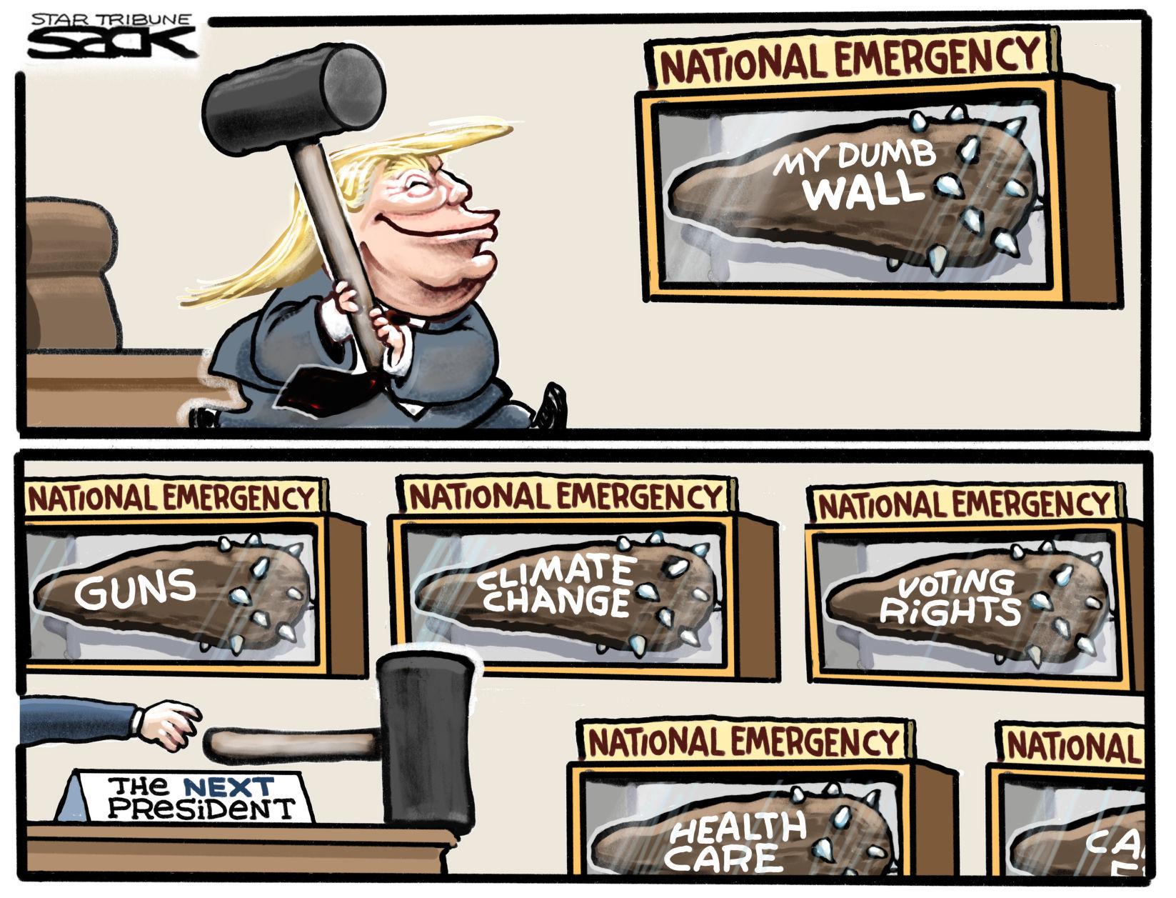 The national emergency precedent | Political cartoons | gazettextra.com