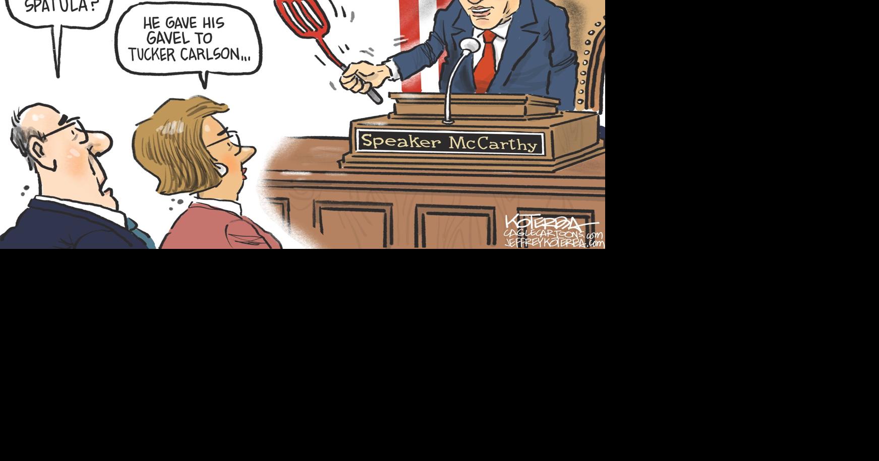 Kevin McCarthy and Tucker Carlson | Political cartoons | gazettextra.com