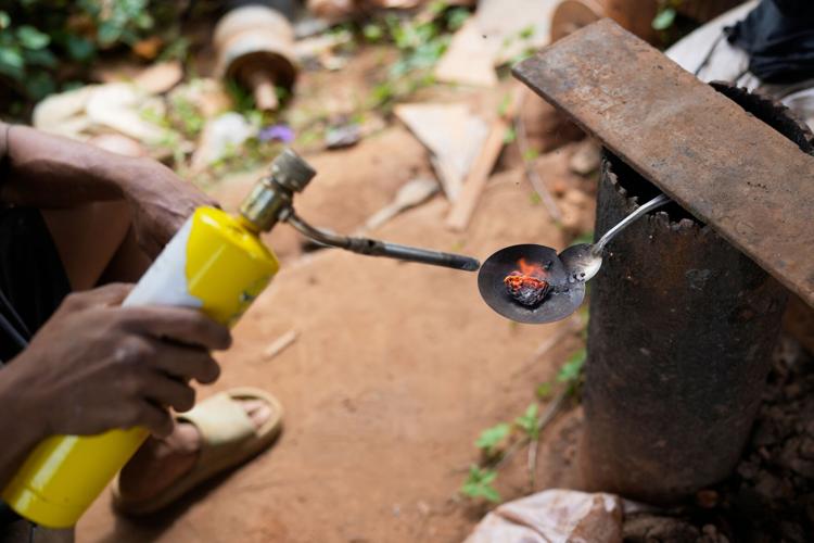 Photos show miners in El Callao, Venezuela, where gold has become an ...