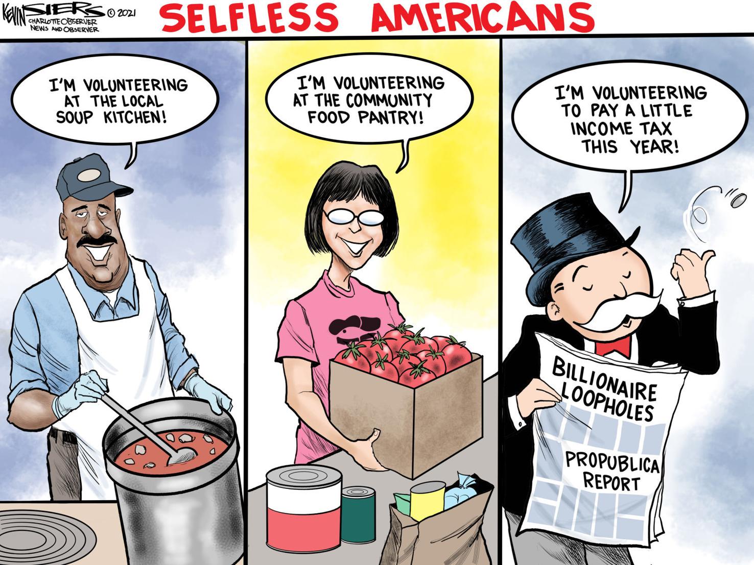 Portraits of selfless Americans | Political cartoons | gazettextra.com