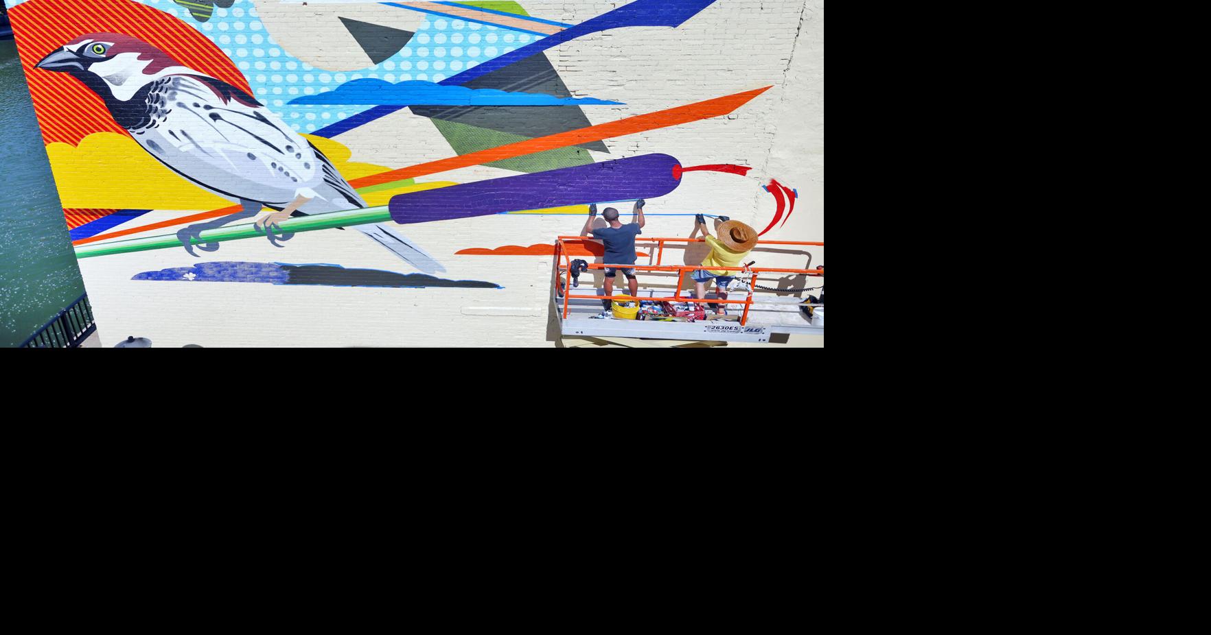 Painted animals, other murals start to take shape downtown as Art ...