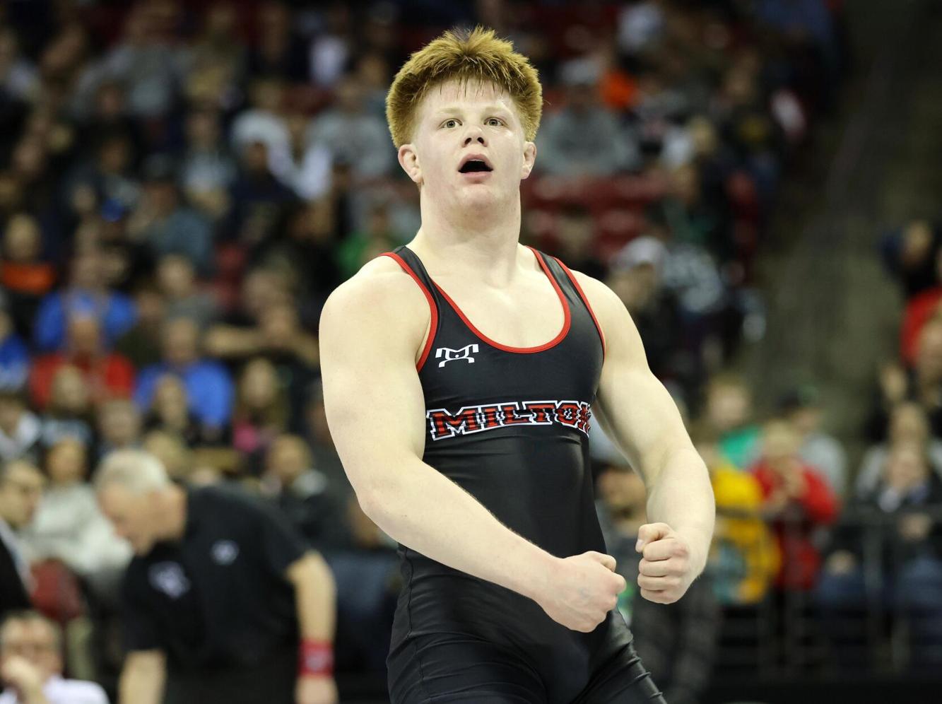 Milton wrestling team goes 3 for 3 in state championship matches ...