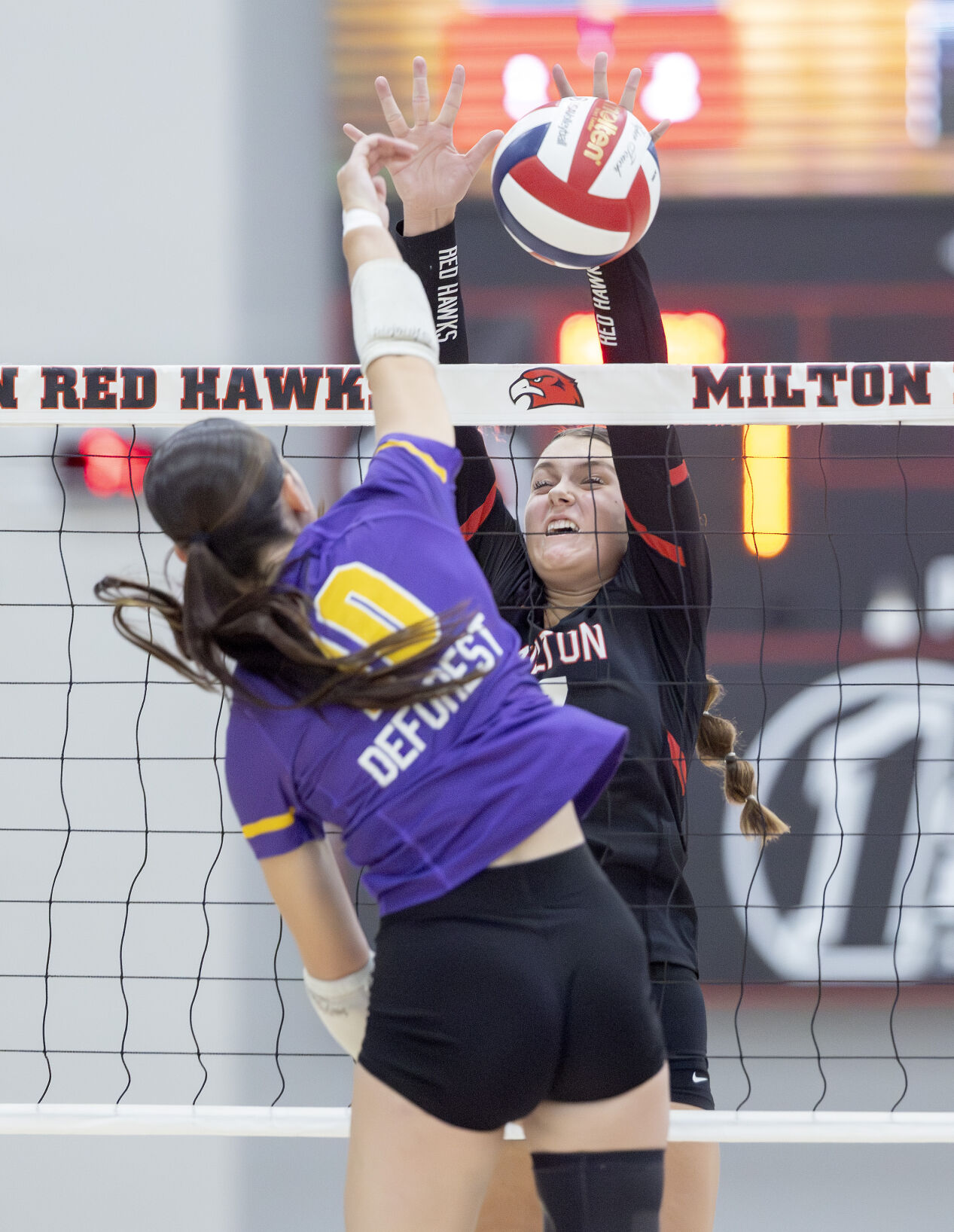 Volleyball: Milton wins five-set match against DeForest | Volleyball ...