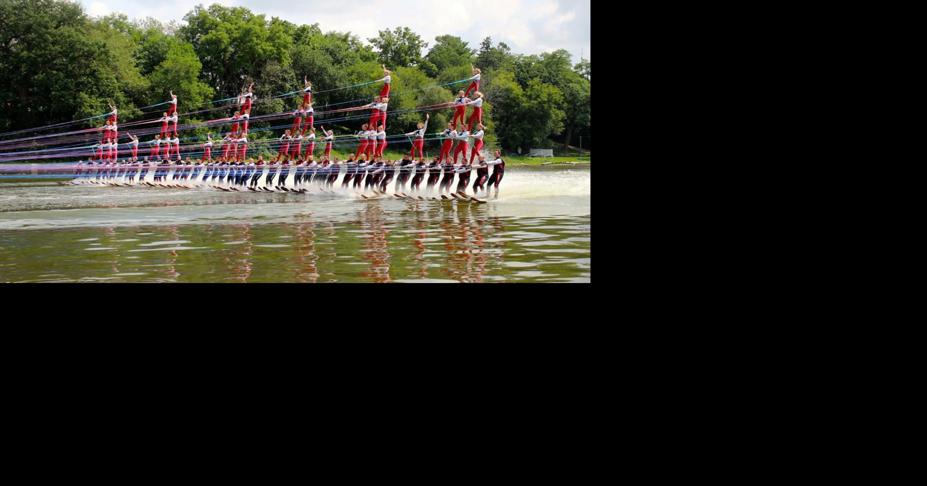 Rock Aqua Jays build world's largest human water ski pyramid | Local ...