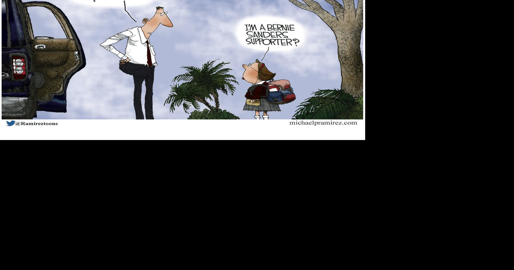 12-year-old Bernie Sanders supporter | Political cartoons | gazettextra.com