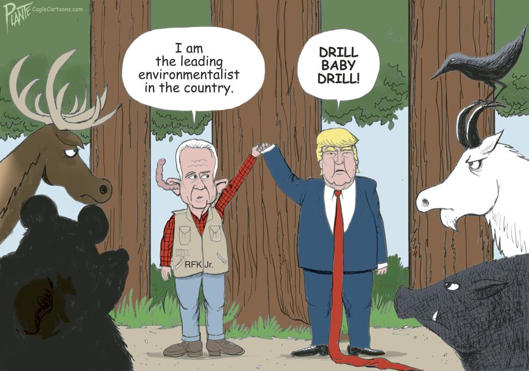 RFK Jr. endorses Trump | Political cartoons | gazettextra.com