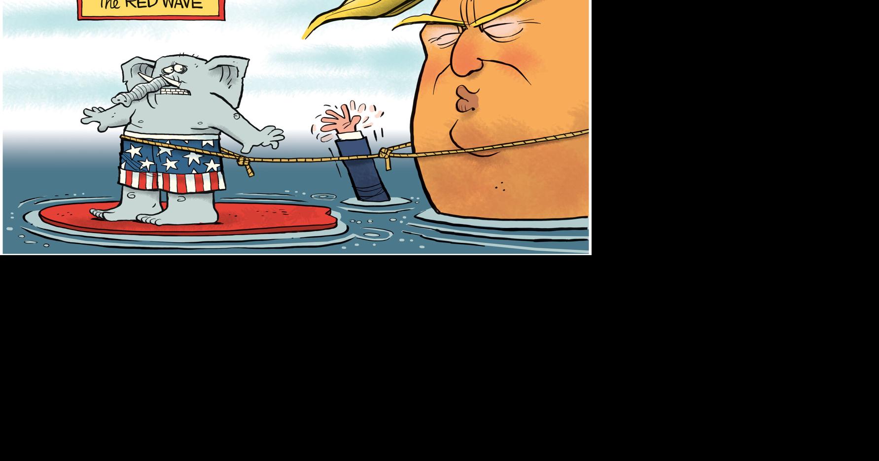 Red Trump Wave | Political cartoons | gazettextra.com
