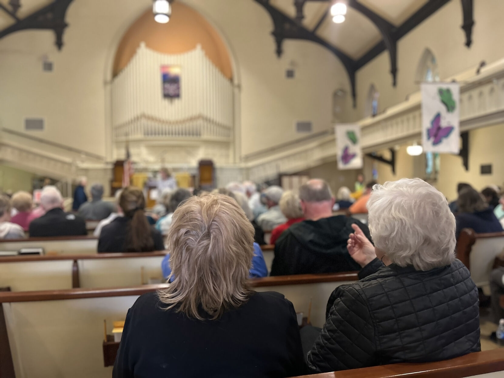 'Never have I been more worried.' At Empty Chair Town Hall, voters ...