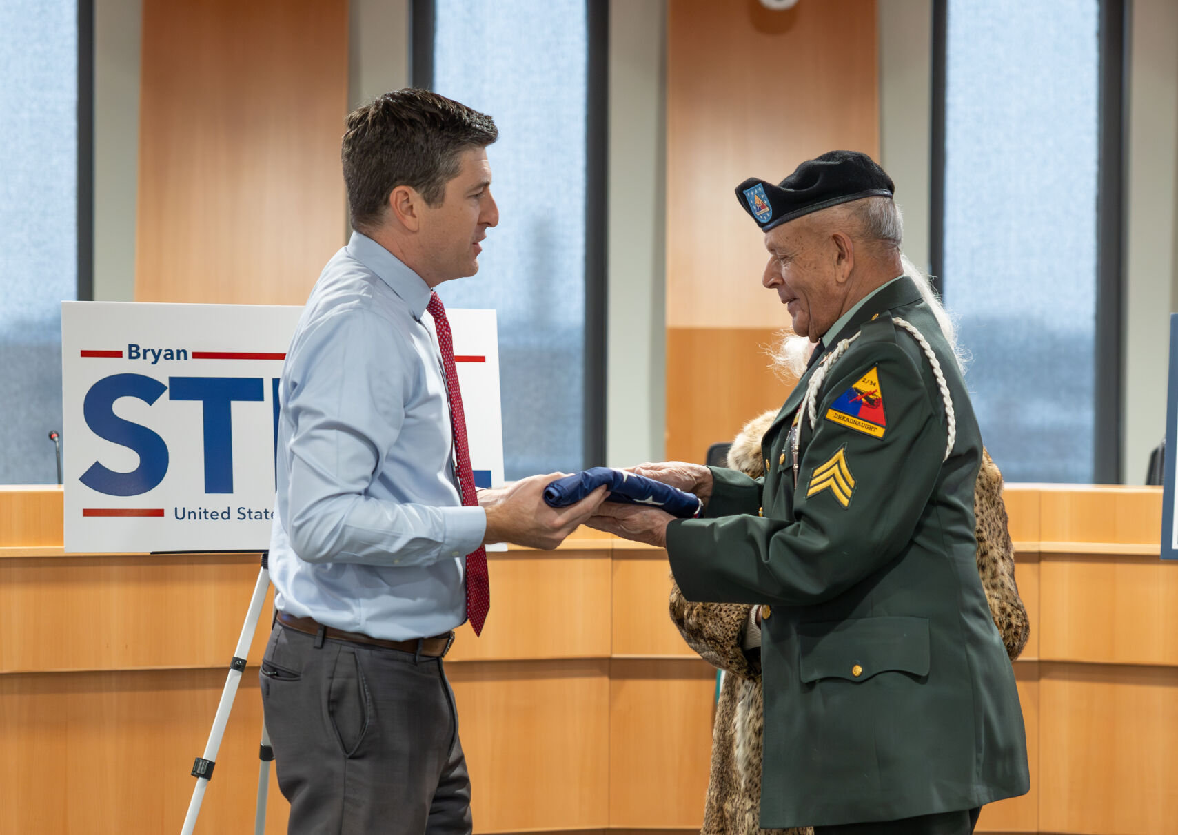 'So involved in the veterans' community.' Pat Riley, of Janesville, is ...