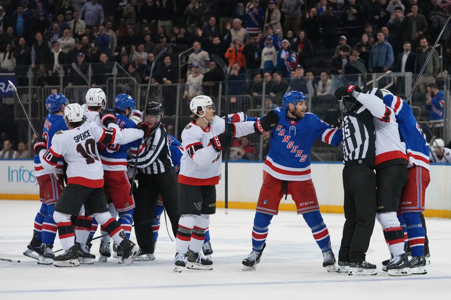 Tkachuk scores 200th goal as Senators hand Rangers 5th straight loss ...