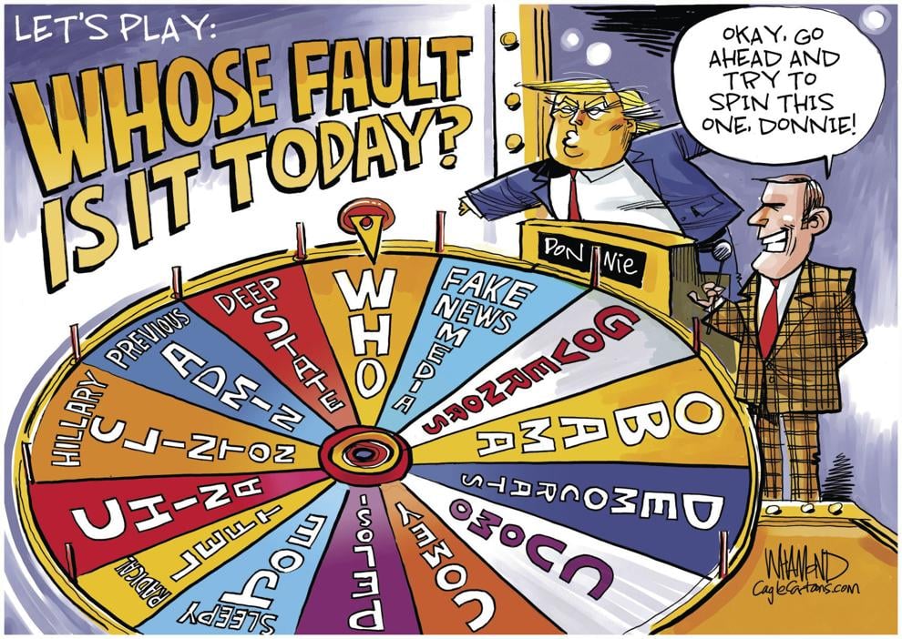 Let's play 'Whose fault is it today?' | Political cartoons ...