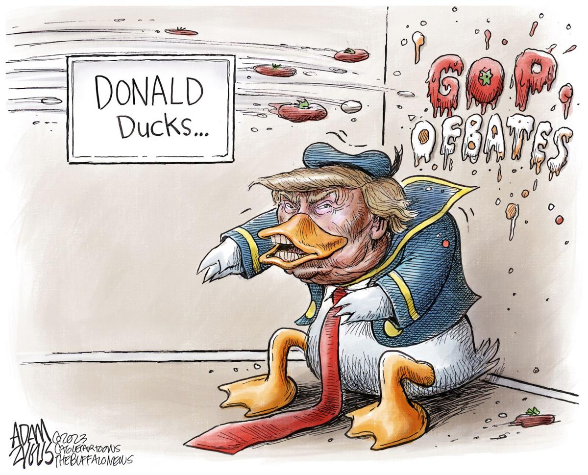Donald ducks the GOP debates | Political cartoons | gazettextra.com