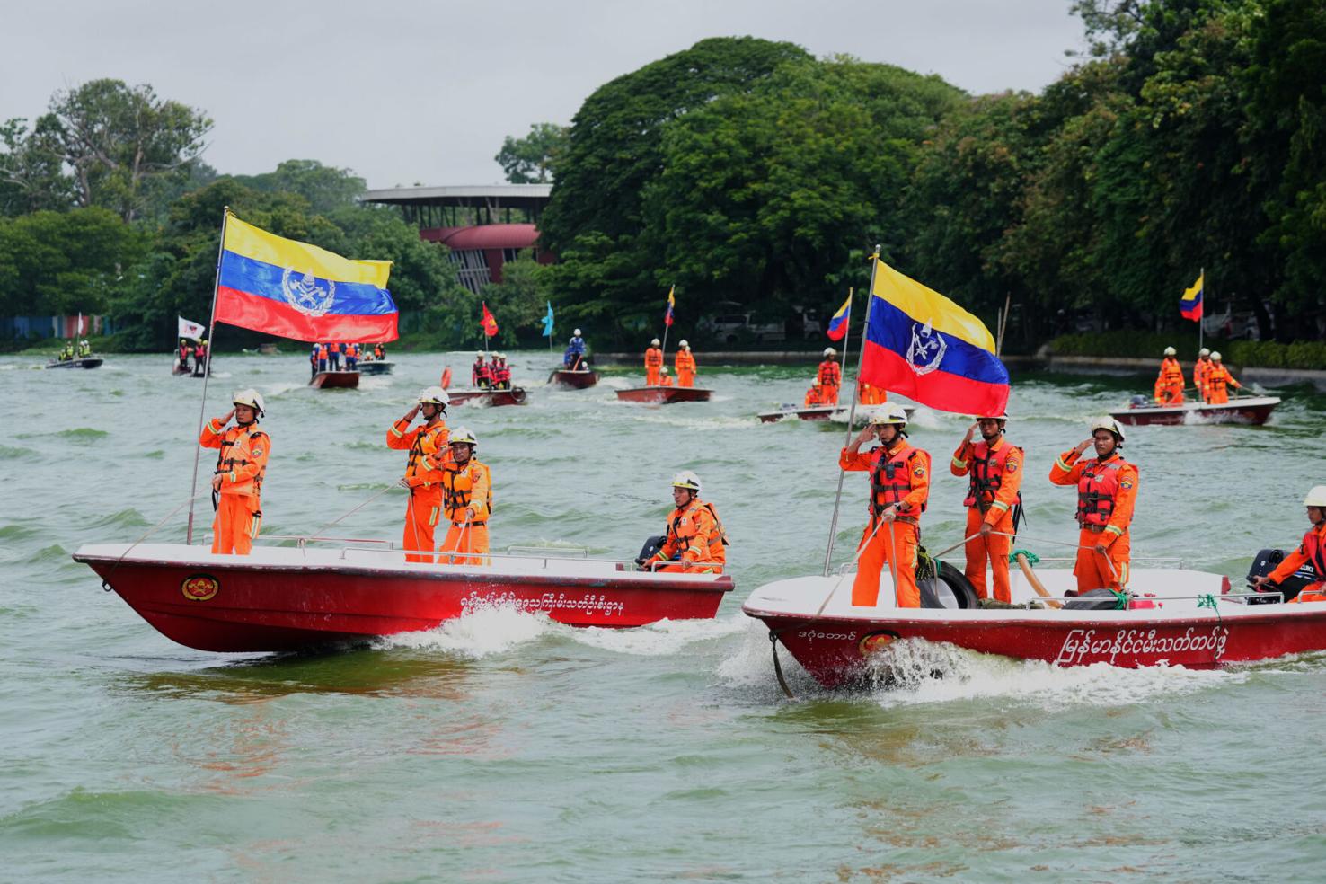 Myanmar Fire and Rescue Drill | Nation/World | gazettextra.com