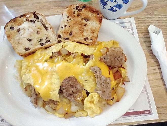 The Four Dishes: Breakfast at K's Outback Café in Orfordville comes ...