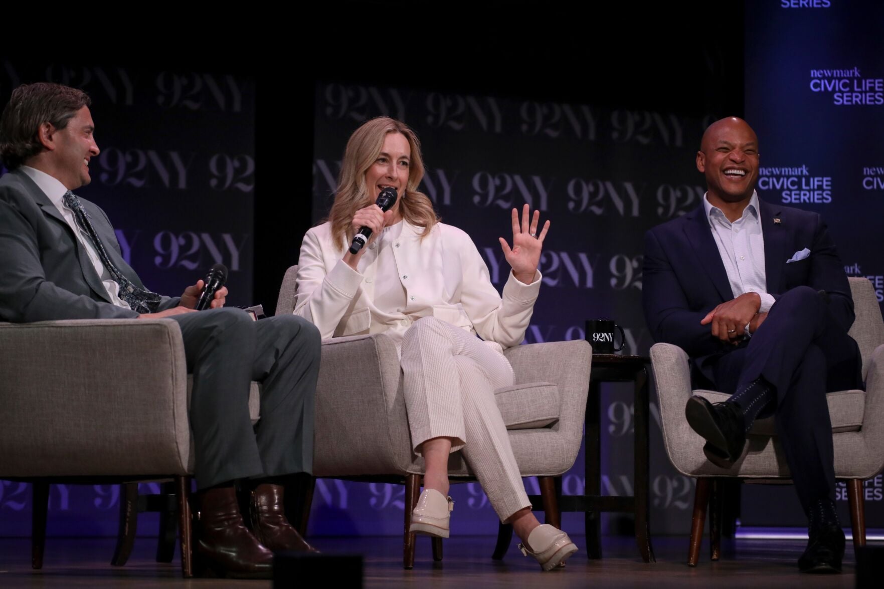 Gov. Mikie Sherrill and Gov. Wes Moore at 92NY | Nation/World ...