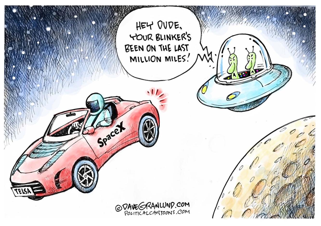 Spacex and aliens | Political cartoons | gazettextra.com
