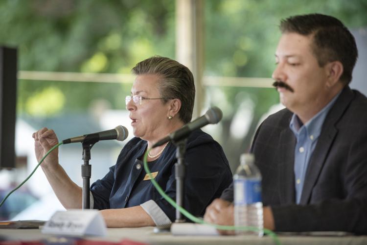Randy Bryce tries to deflect Cathy Myers' criticism during debate at ...