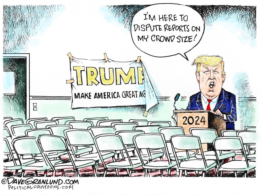 Trump crowd size | Political cartoons | gazettextra.com
