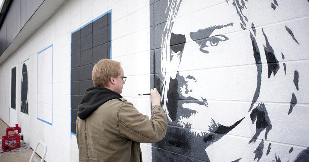 Janesville record store revives its rock star murals | Archives ...