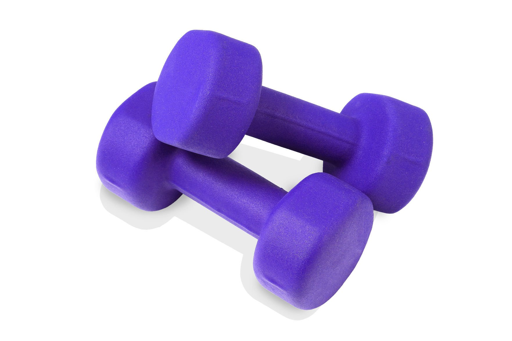 Dumbbells,two Dumbbells Isolated On White Background,blue Color ...