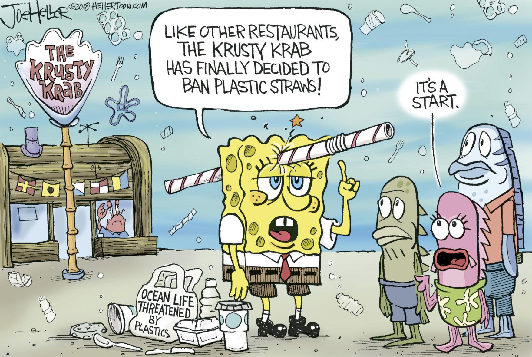 SpongeBob and straws | Political cartoons | gazettextra.com
