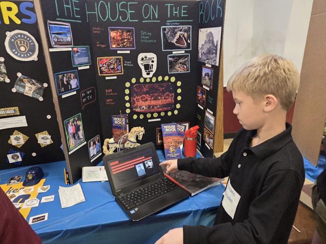 St. William School in Janesville shows student work on Wisconsin in ...