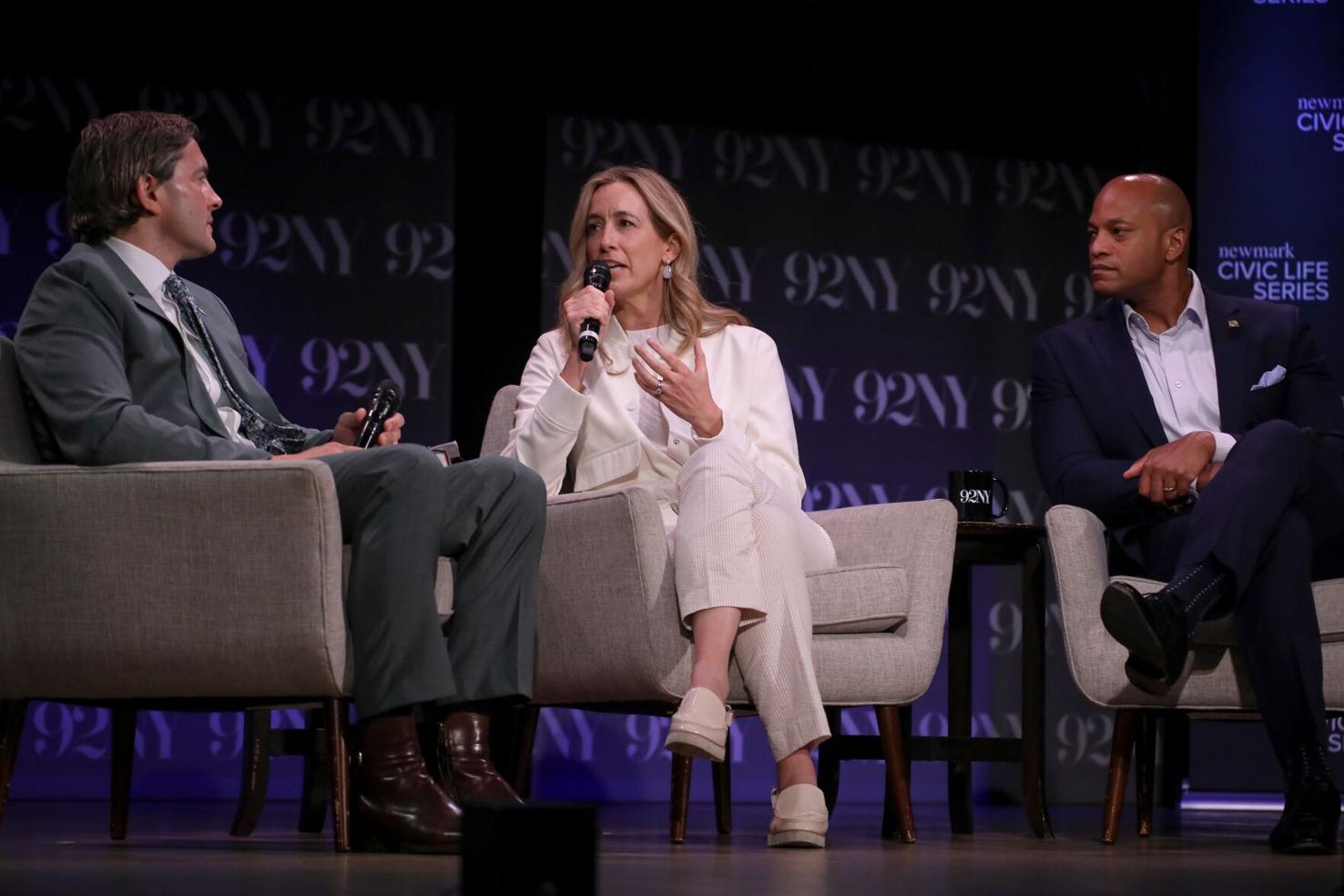 Gov. Mikie Sherrill and Gov. Wes Moore at 92NY | Nation/World ...