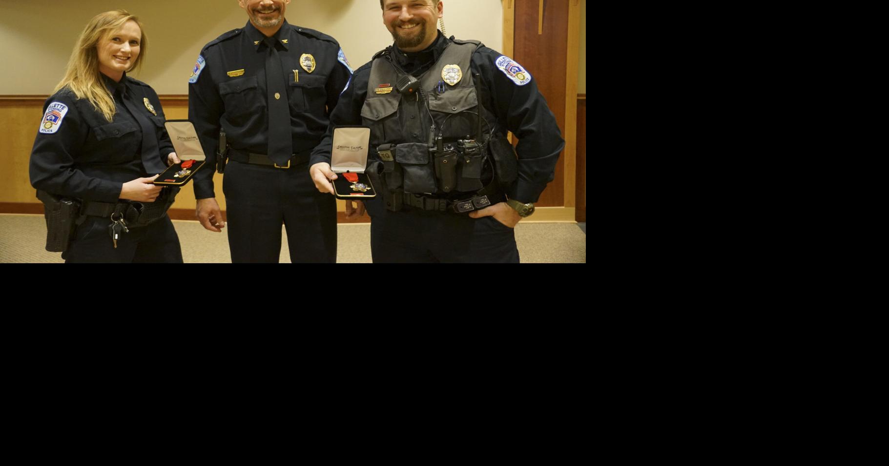 Two Gillette police officers honored with life saving awards | Living ...