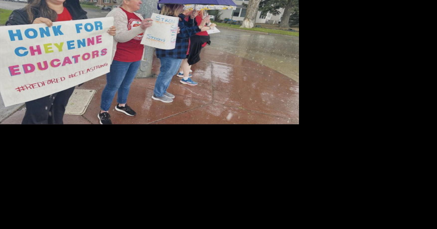 Cheyenne teachers and supporters brave weather to rally for funding ...