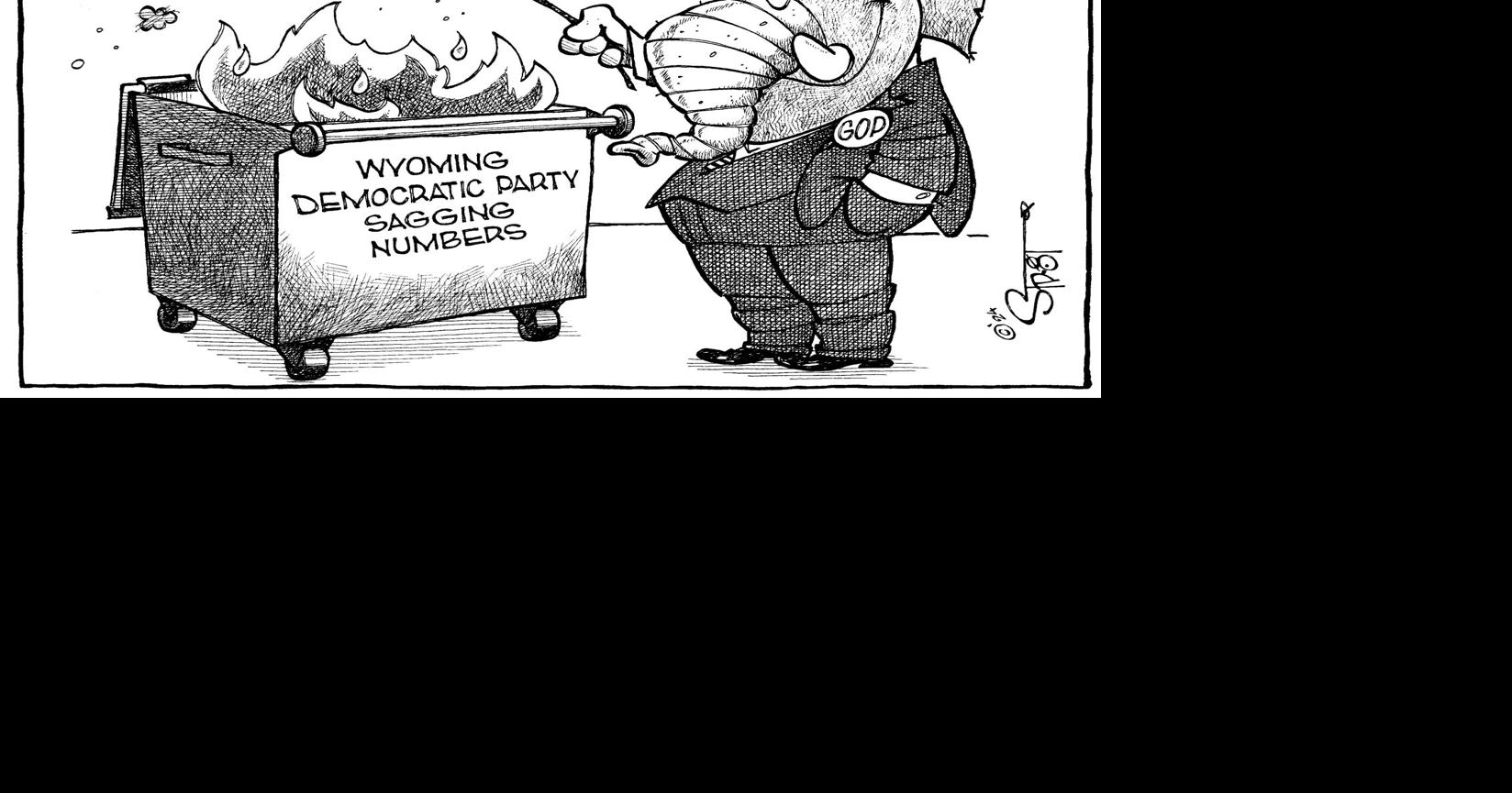 Sagging numbers | Editorial Cartoons | gillettenewsrecord.com