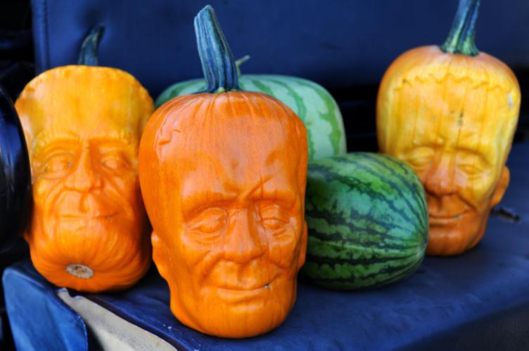 frankenstein pumpkin face