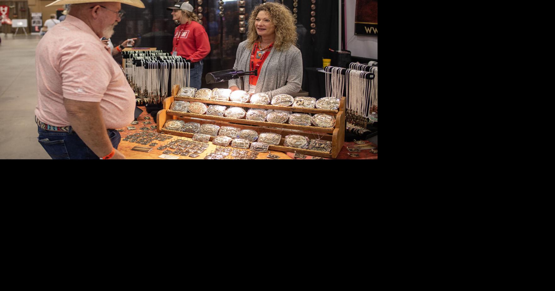 Find handcrafted buckles from NHSRA alumna and more at the rodeo trade ...