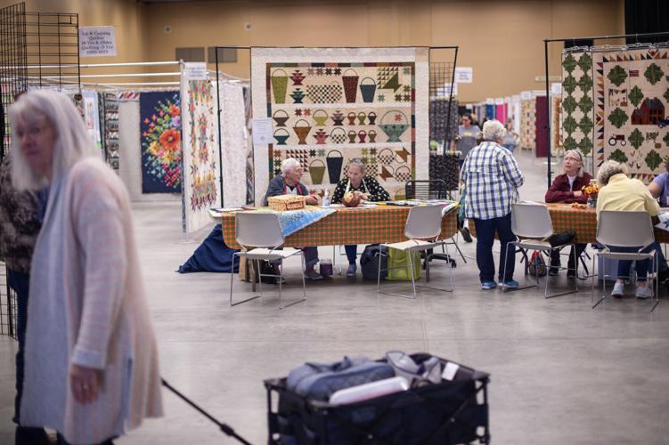Nearly 400 quilts on display during annual quilt show, each one with a ...