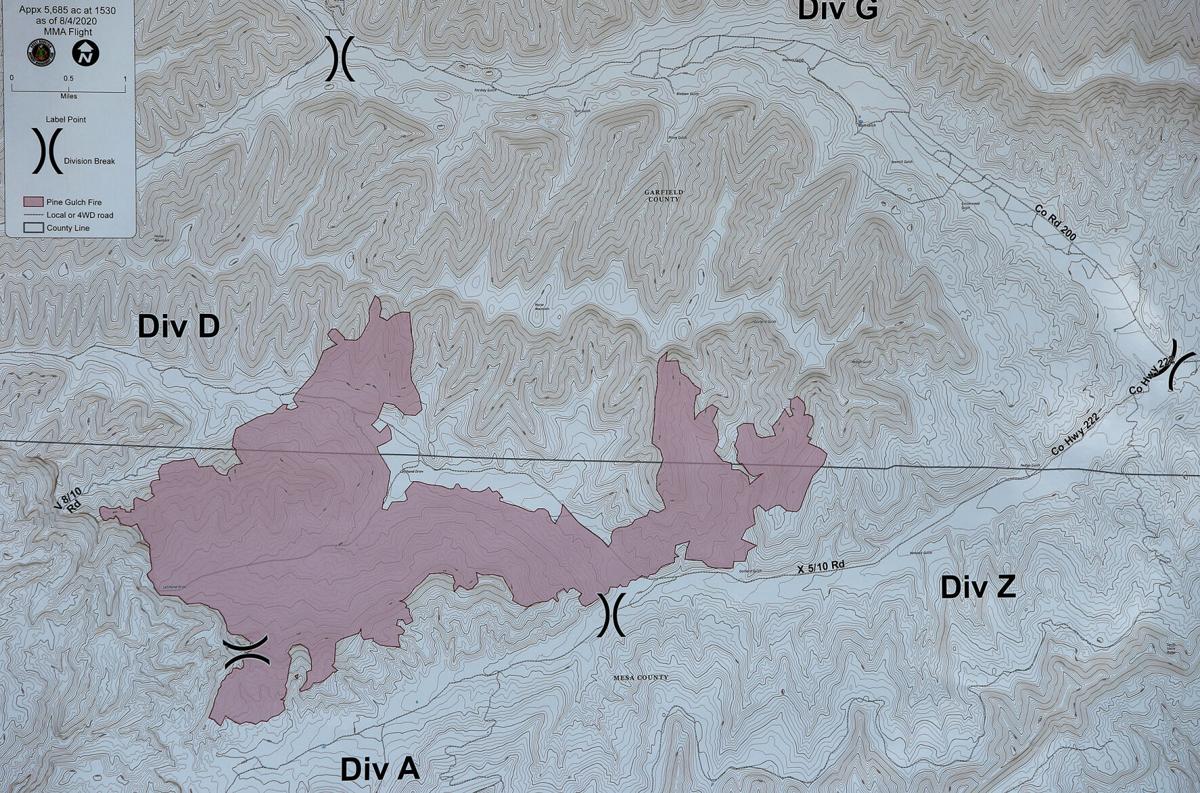 Pine Gulch Fire now at more than 9,000 acres, activity expected to ...