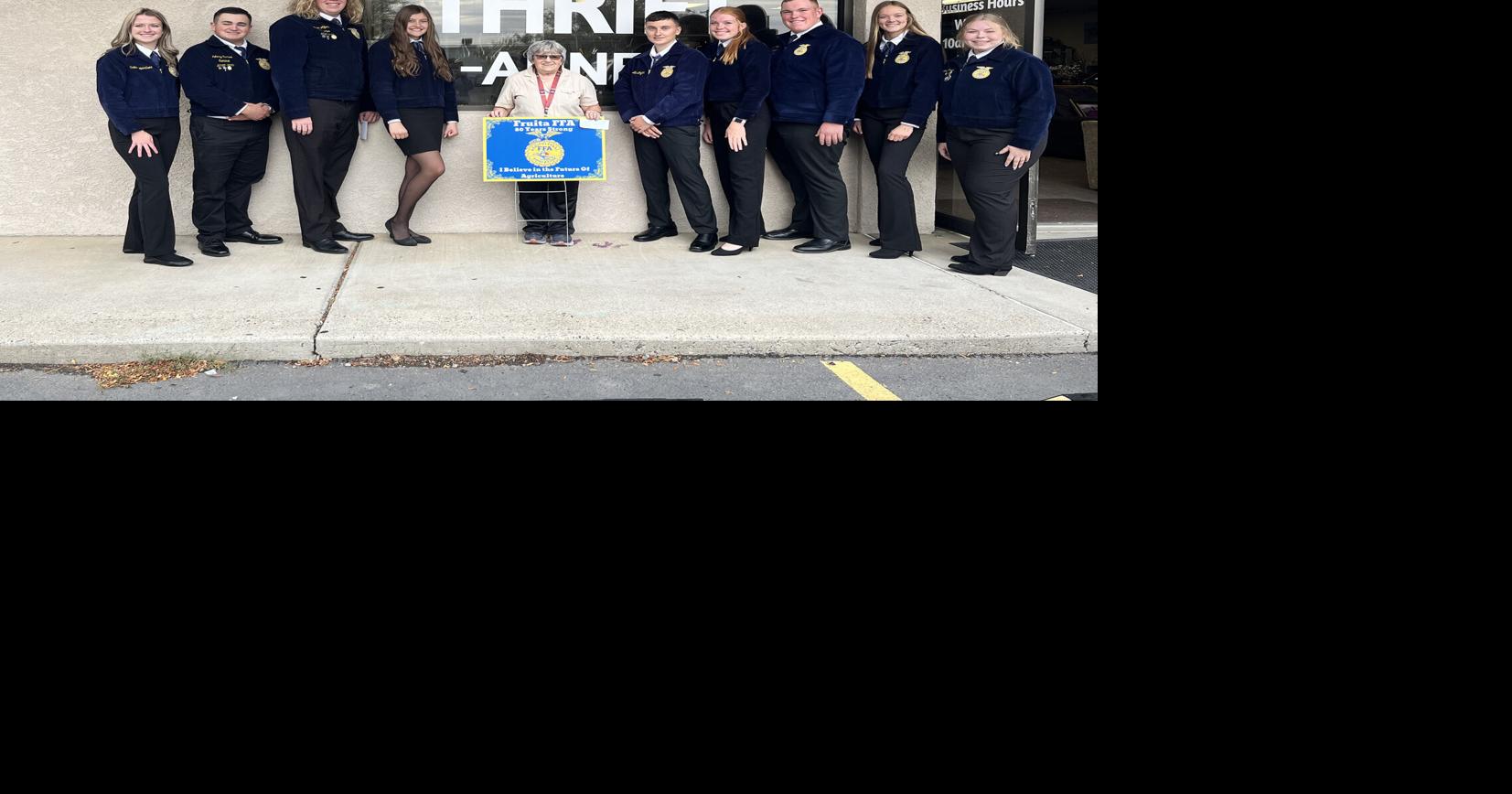 Fruita Thrift Shop donation supporting FFA club's national convention ...